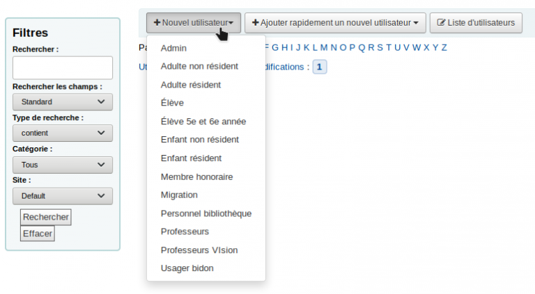 Ajouter un utilisateur | Solutions inLibro inc.