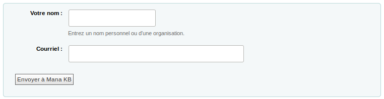 Configurer Mana KB | Solutions inLibro inc.