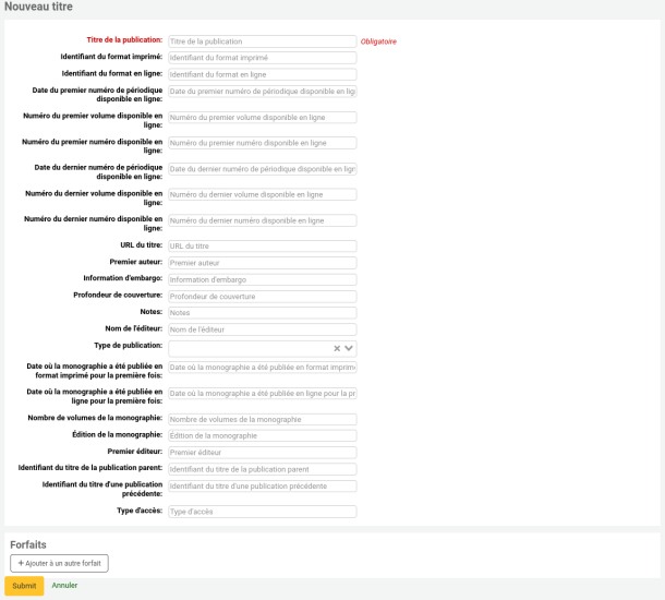 Ajouter un titre local individuel dans le module de gestion des ressources électroniques ...